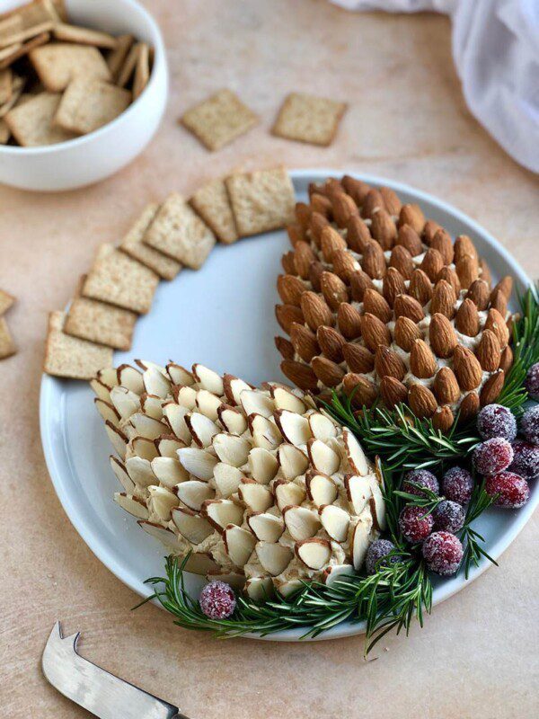 Pine Cone Shaped Cheese Ball Recipe | Ain't Too Proud To Meg