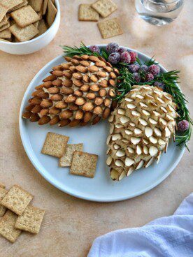 Pine Cone Shaped Cheese Ball Recipe | Ain't Too Proud To Meg