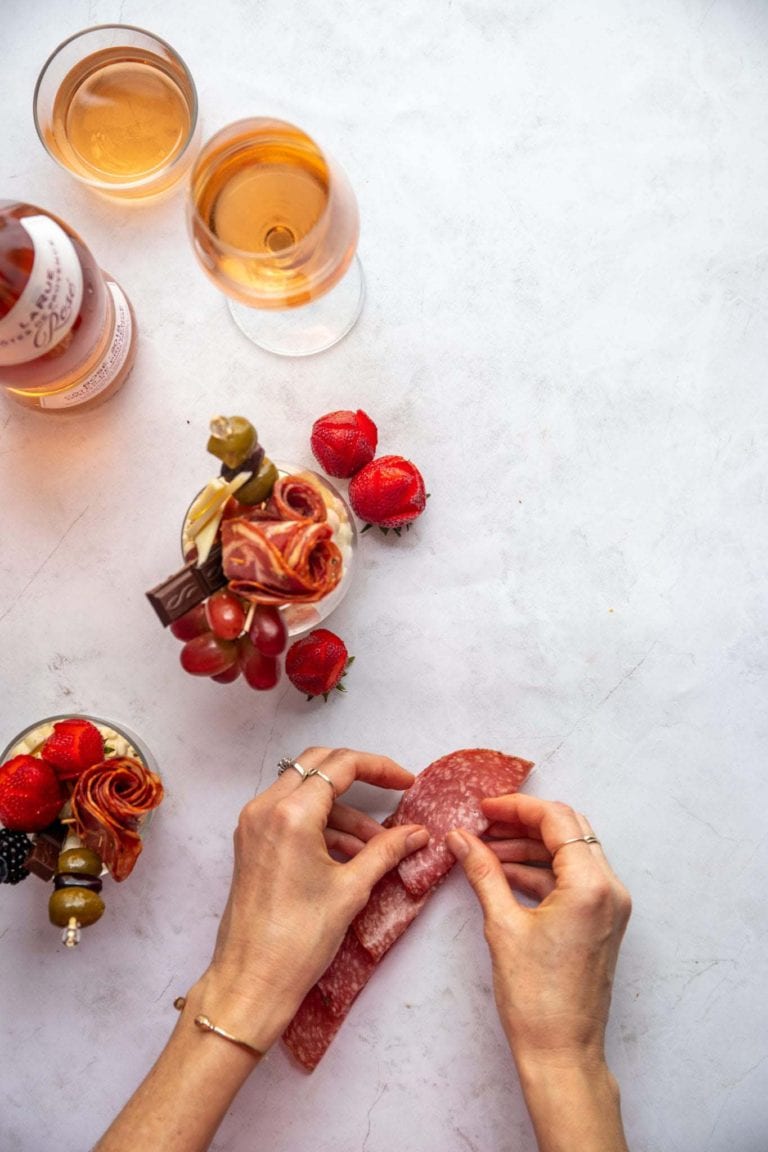 How to Make Salami Roses & Strawberry Roses | Ain’t Too Proud to Meg