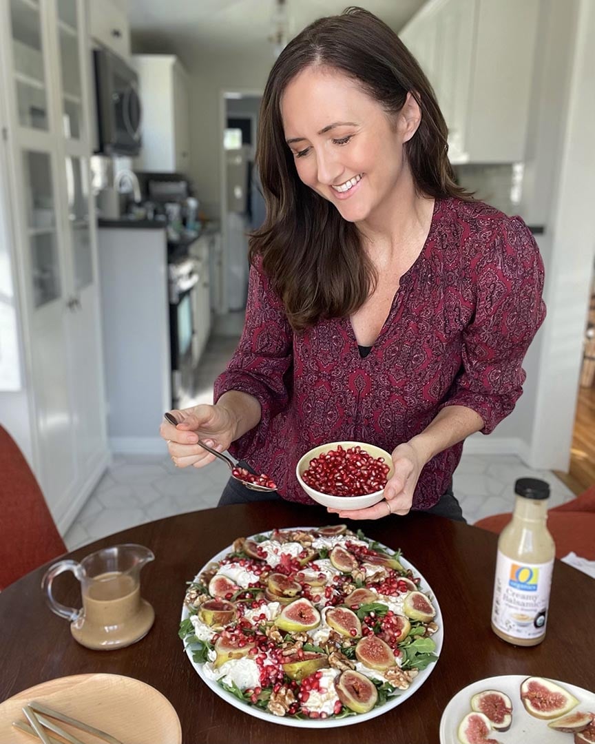 Easy Fall Burrata Salad Recipe | Ain't Too Proud To Meg