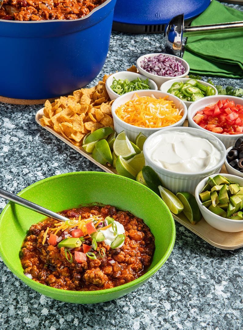 What To Serve With Chili | Chili Bar | Ain't Too Proud To Meg