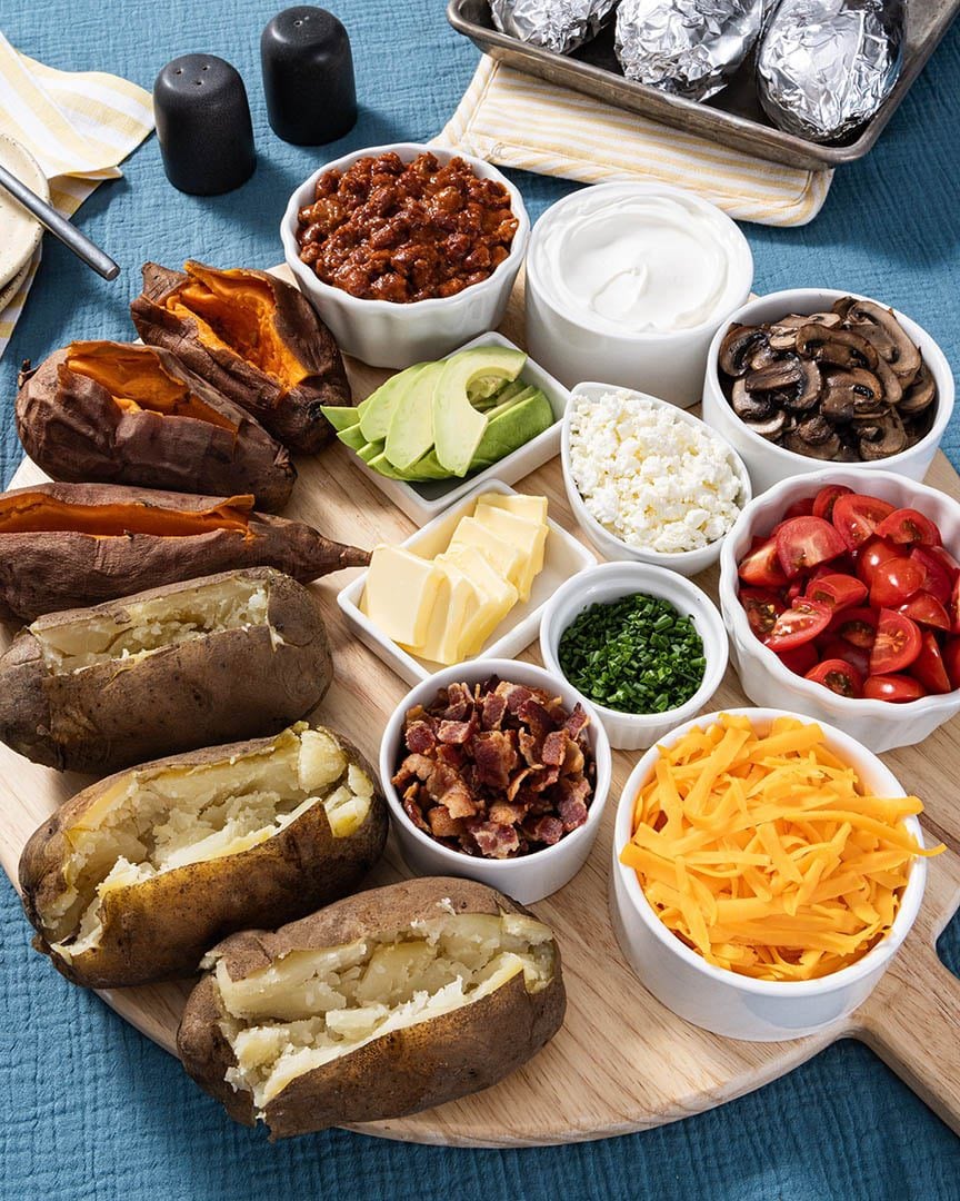 Baked Potato Bar Topping Ideas | Ain't Too Proud To Meg