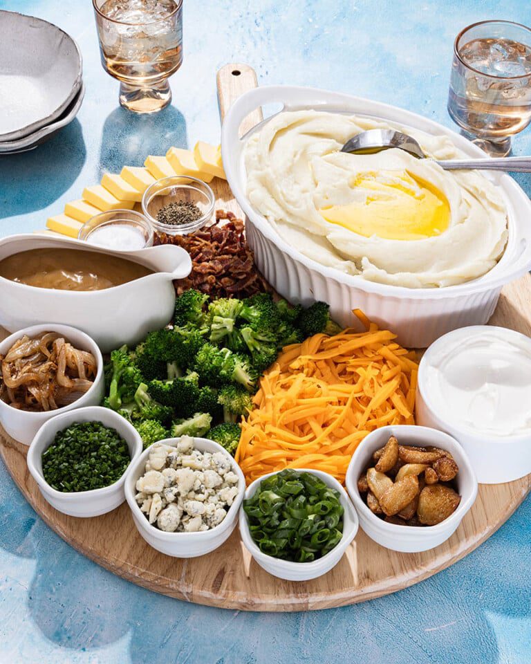 Mashed Potatoes Recipe | Potato Toppings Bar | Ain't Too Proud To Meg