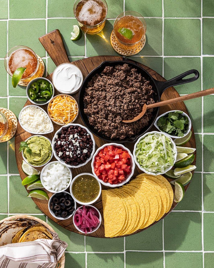 Taco Bar Toppings Ideas | Ain't Too Proud To Meg